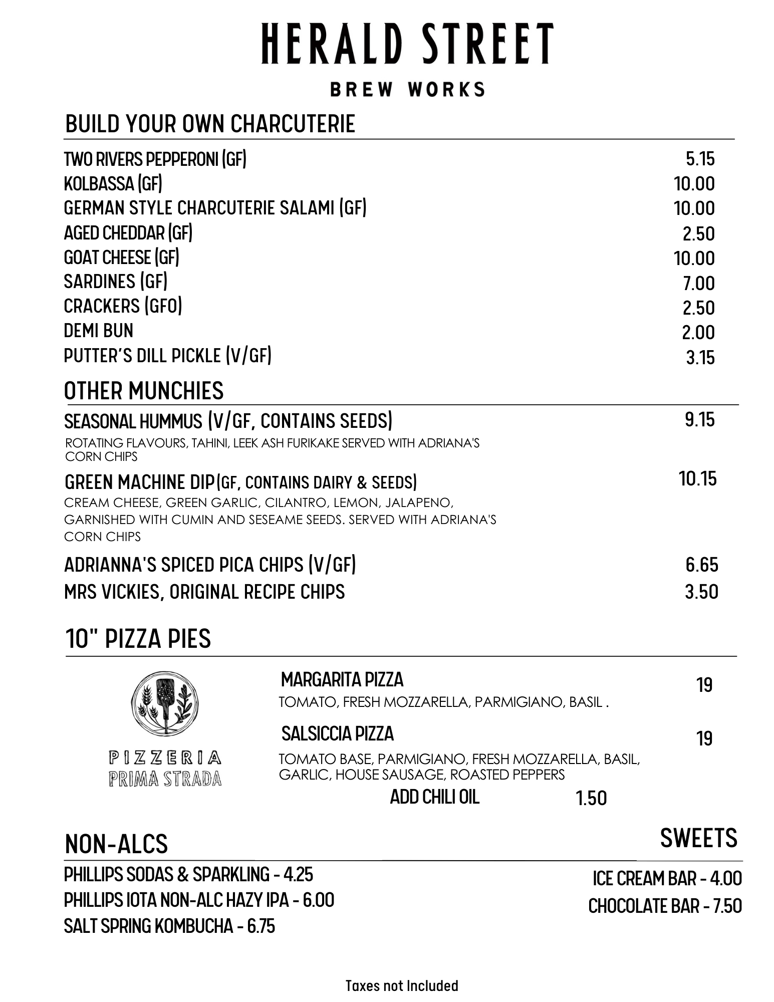 Our Food — Herald Street Brew Works