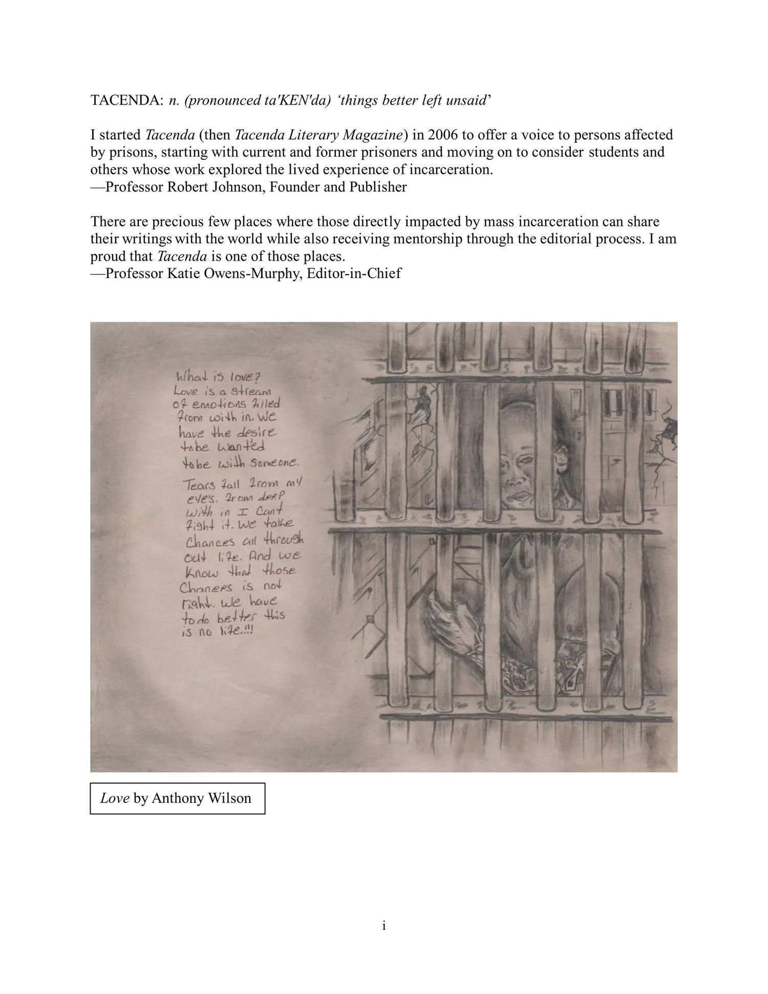 Tacenda Fall 2024 — BLEAKHOUSE PUBLISHING