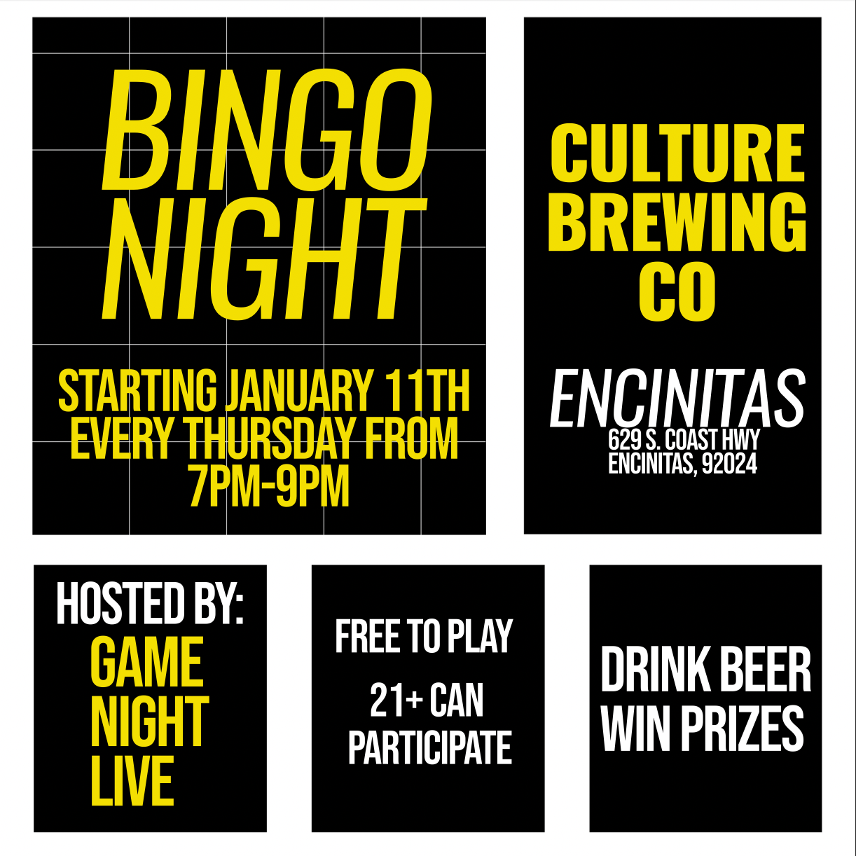Encinitas Calendar — Culture Brewing Co