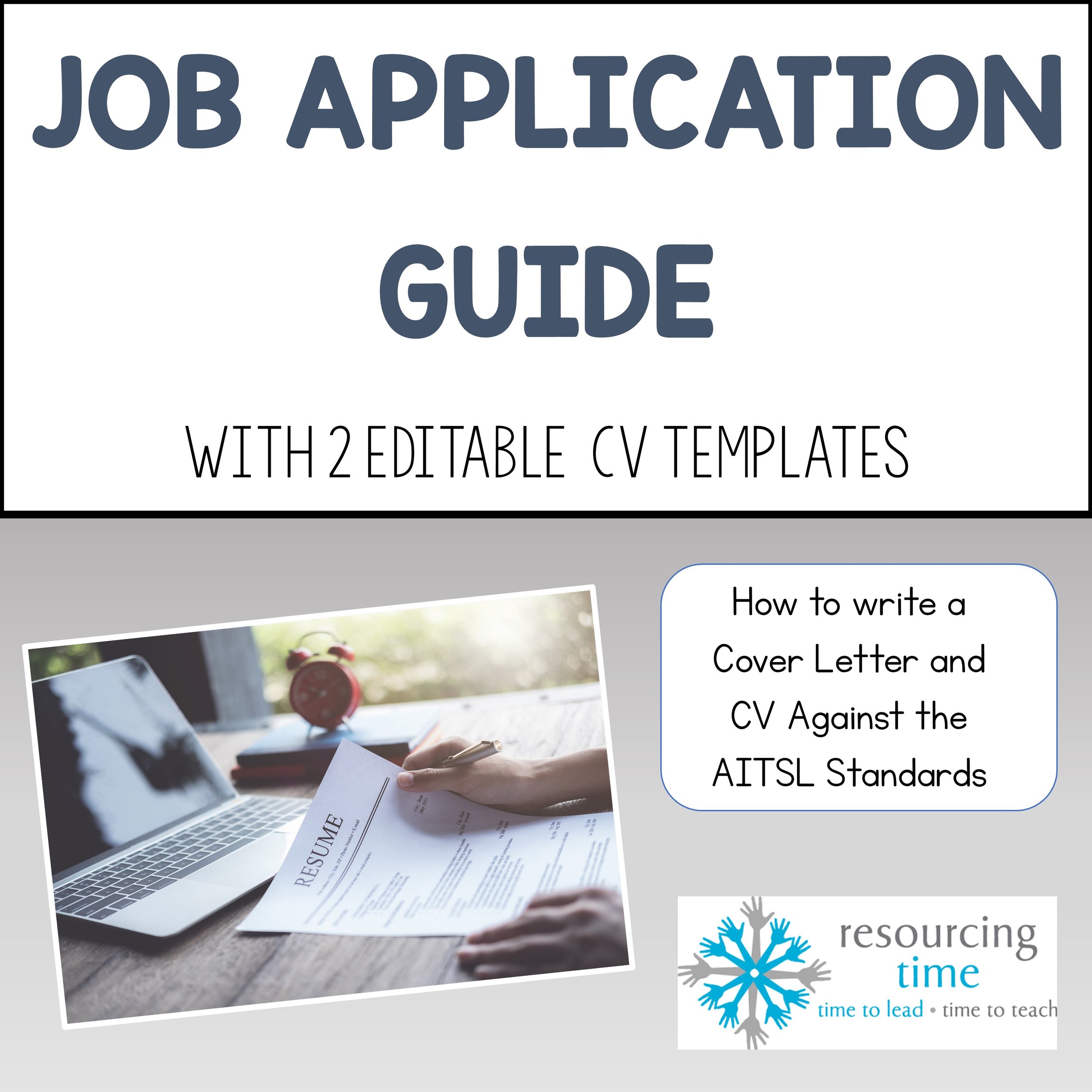 Job Application Guide With CV Templates — Resourcing Time
