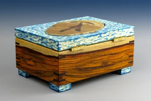 Unusual Handmade Wooden Box with Fossilized Fish — Dead Horse Bay Arts ...