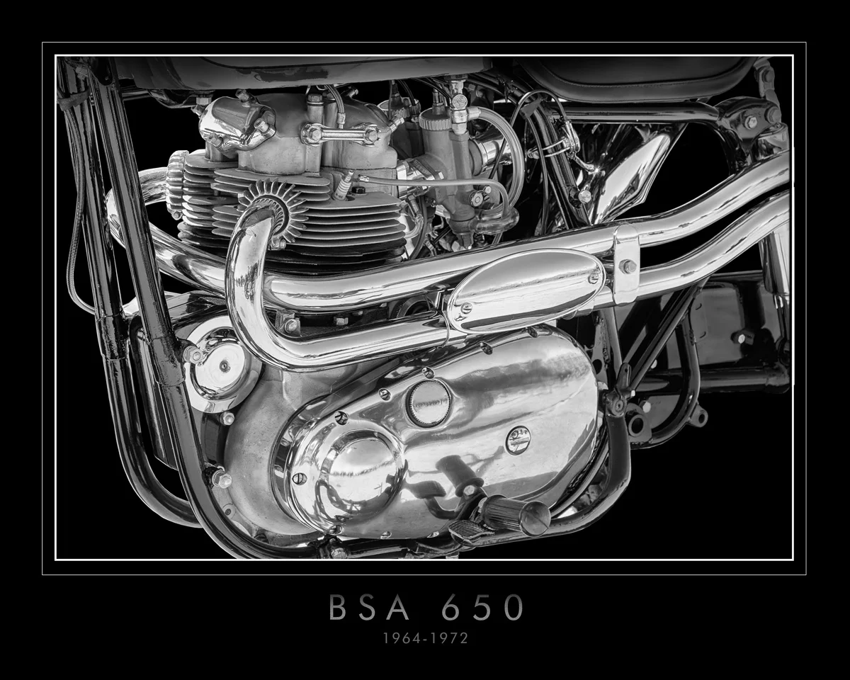 Motorcycle Engine Art Print Collection - Your Choice of Four Prints ...