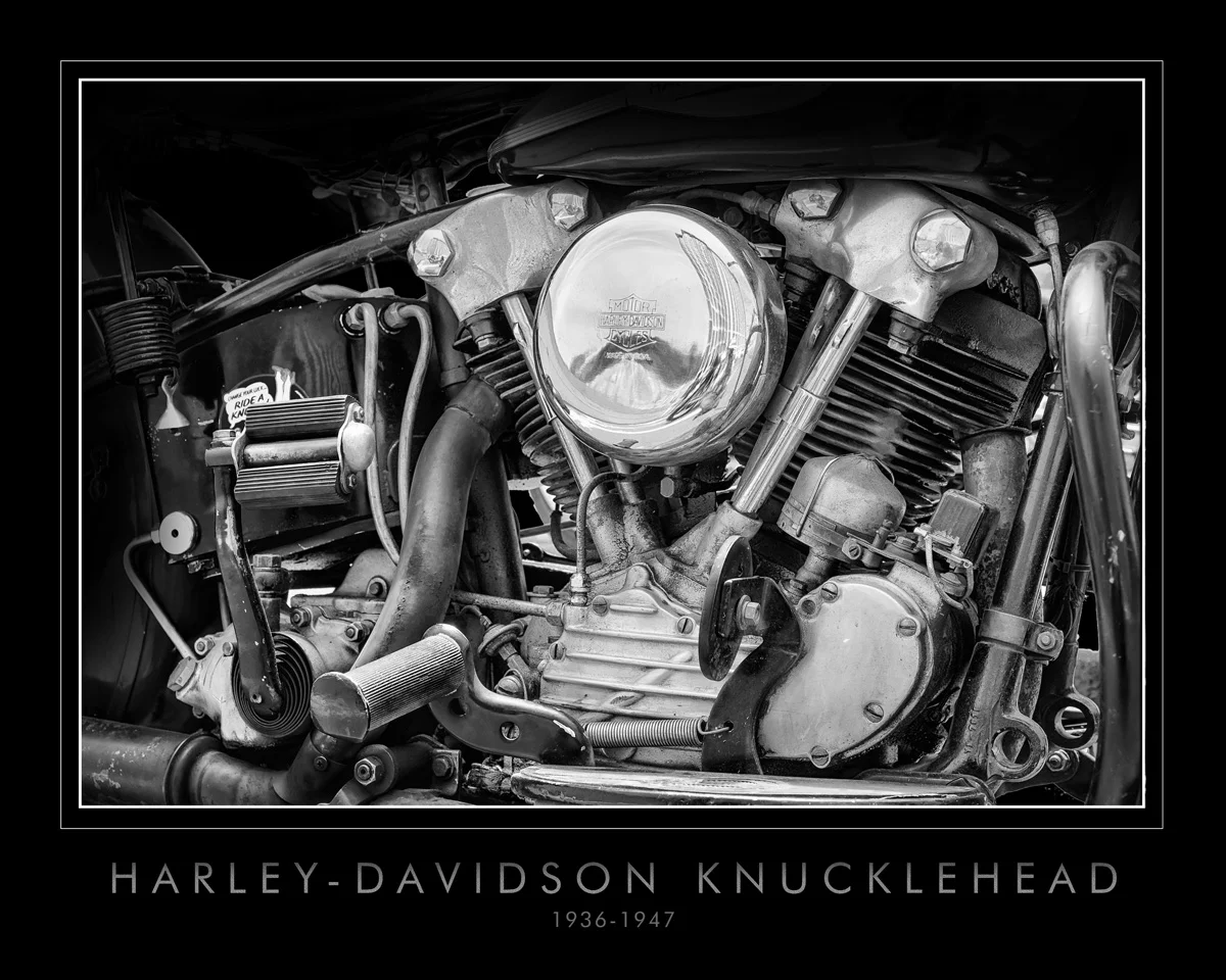 Motorcycle Engine Art Print Collection - Your Choice of Four Prints ...