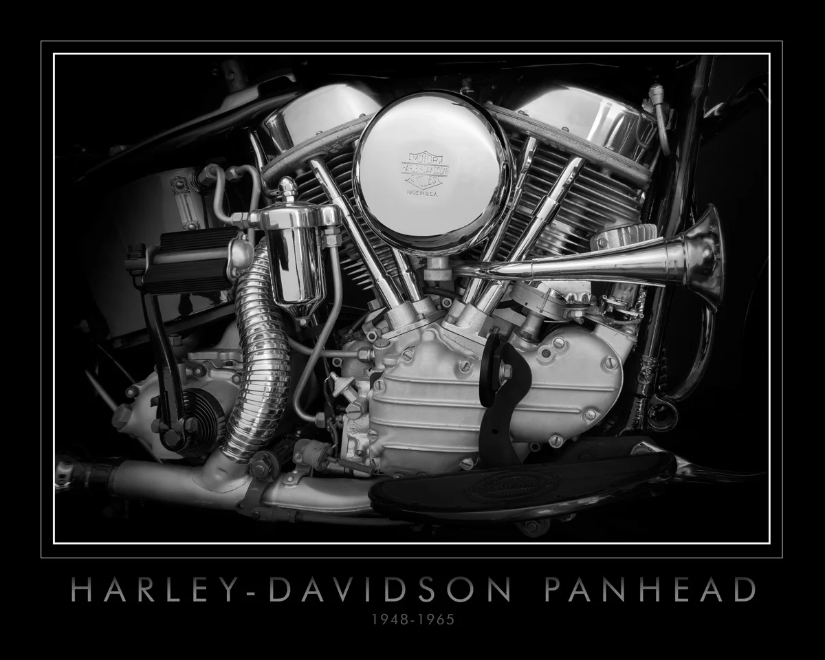 Motorcycle Engine Art Print Collection - Your Choice of Four Prints ...