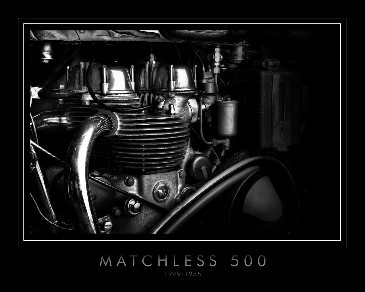 Motorcycle Engine Art Print Collection - Your Choice of Four Prints ...
