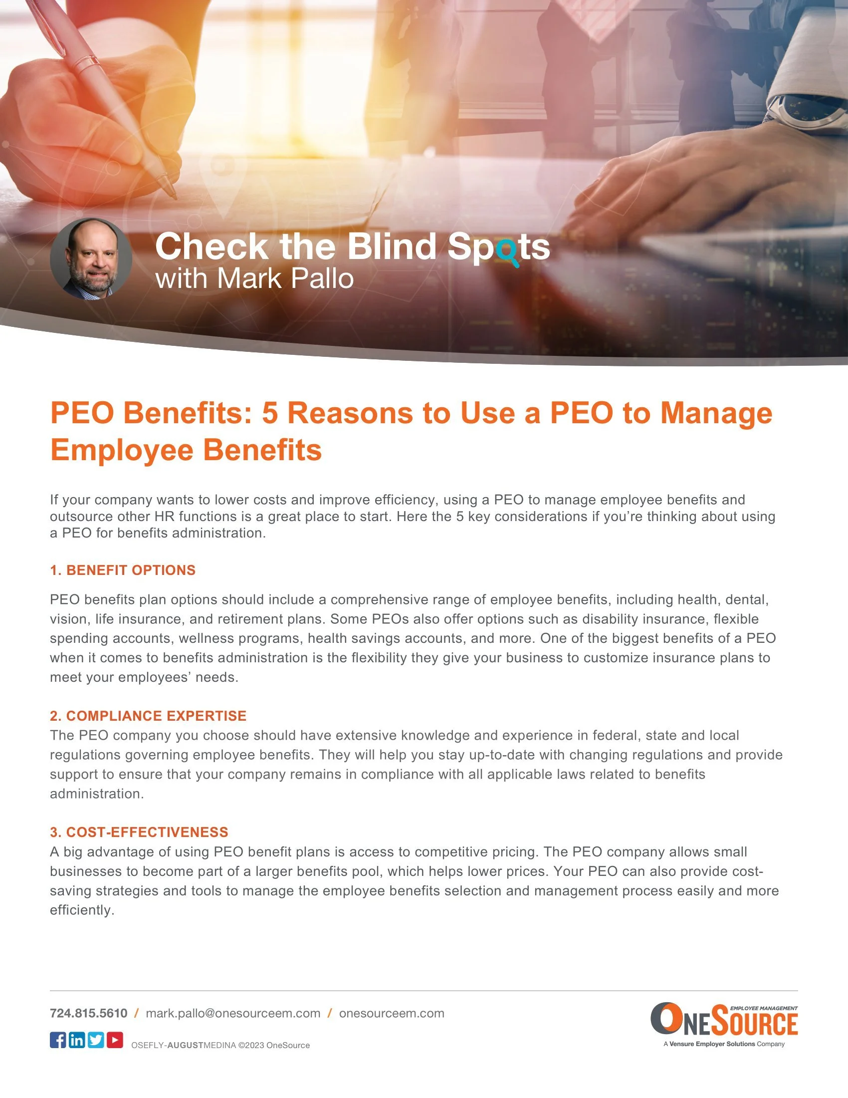 PEO Benefits: 5 Reasons to Use a PEO to Manage Employee Benefits ...