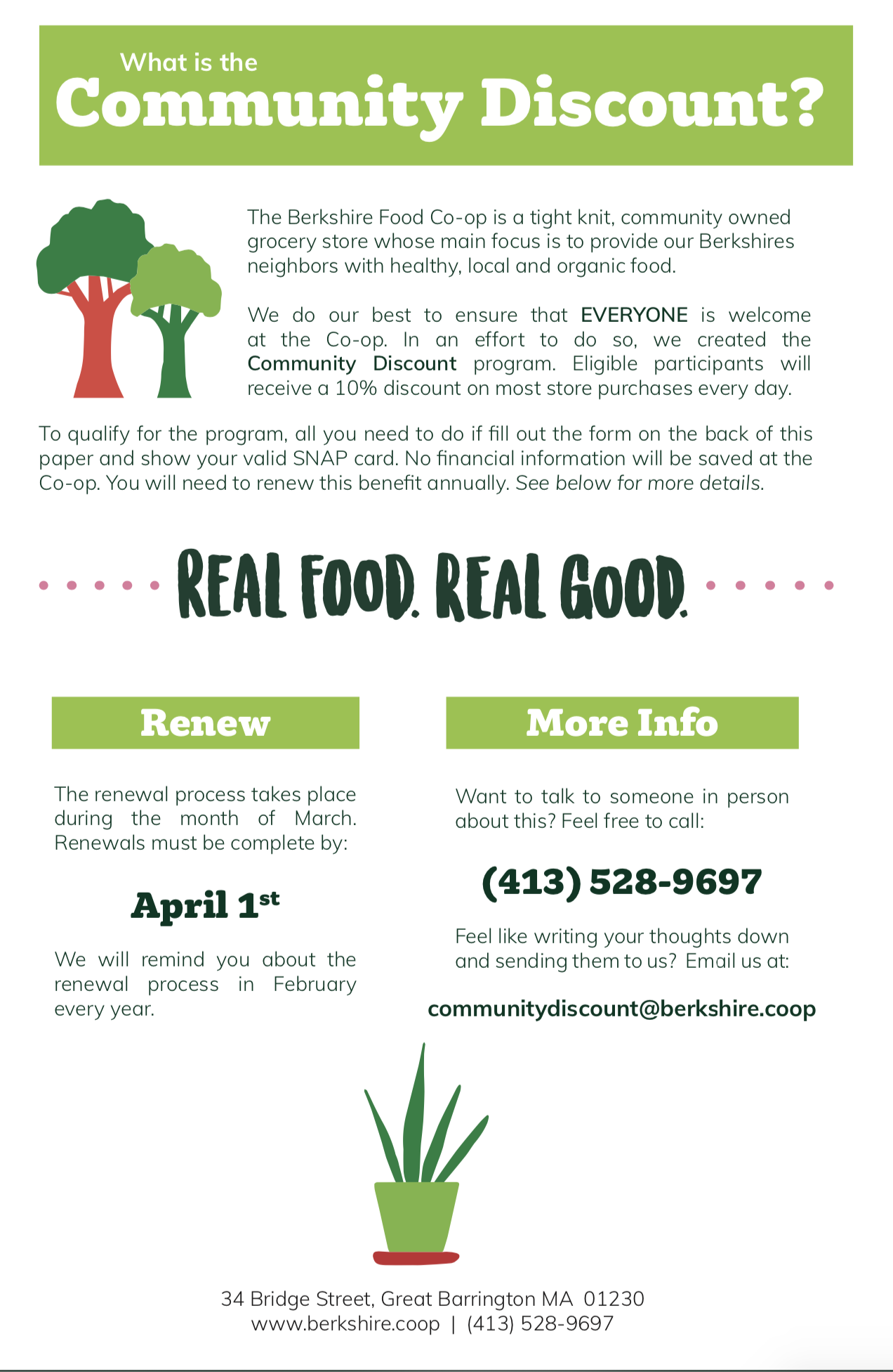 Deals & Discounts — Berkshire Food Co-op