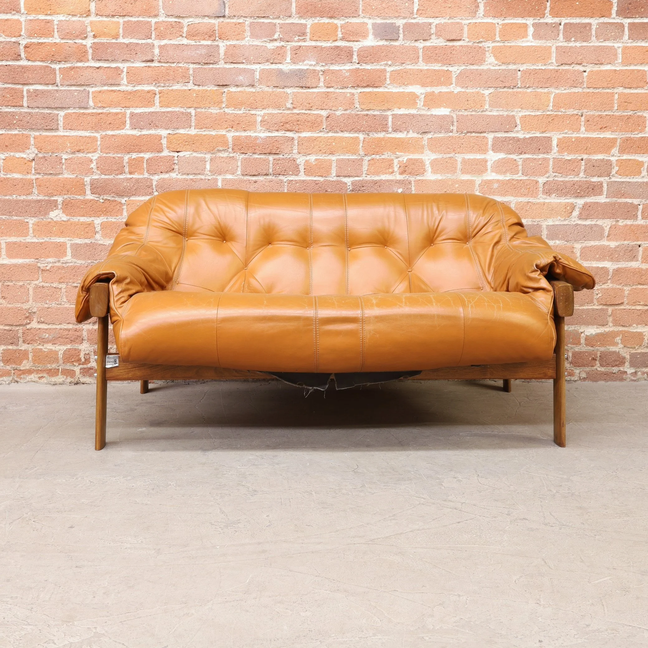 Percival Lafer MP 41 Leather Sofa, Brazil — SAASAAN