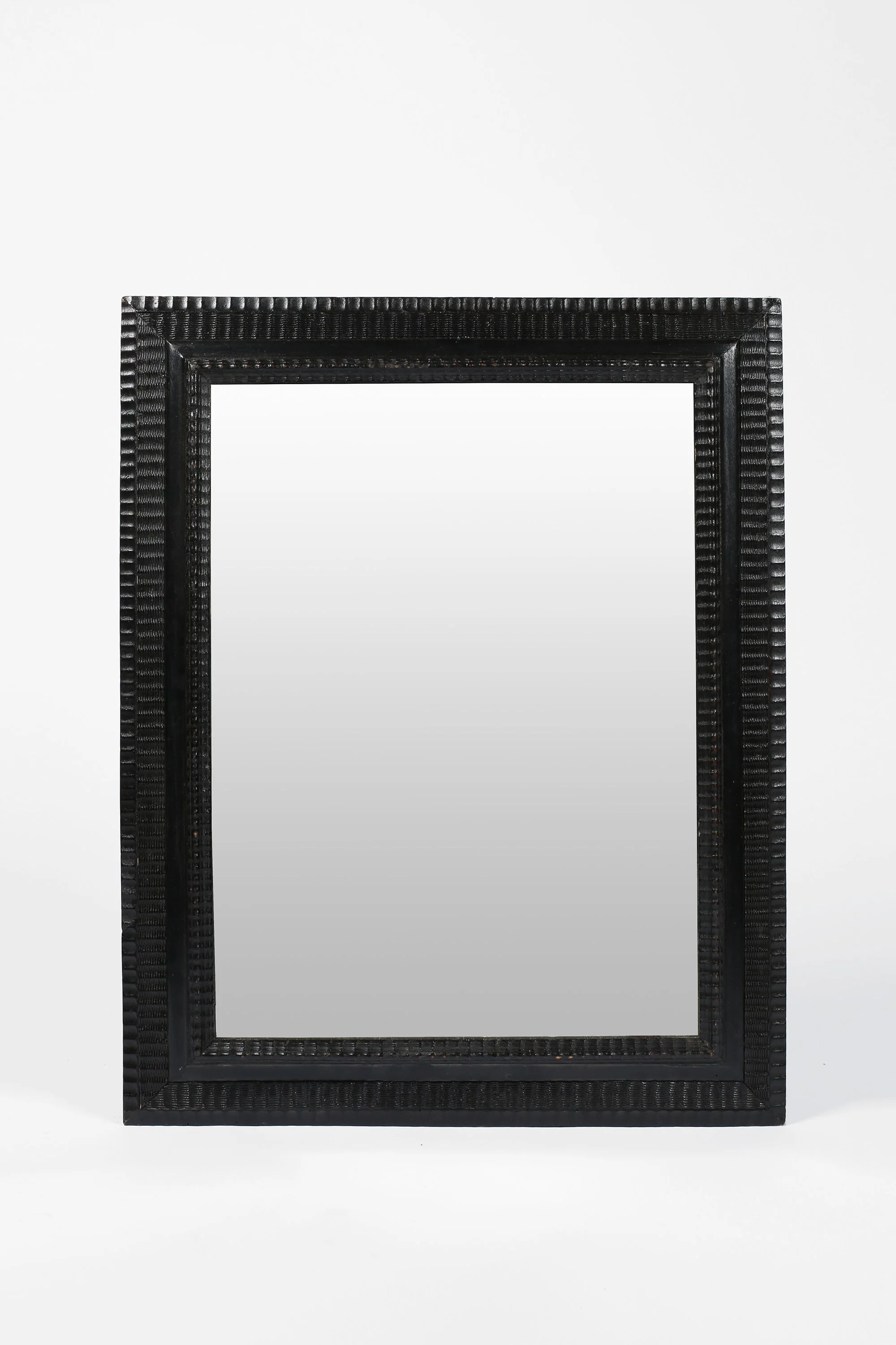 Large Ebonised Italian Ripple Mirror — Sauce