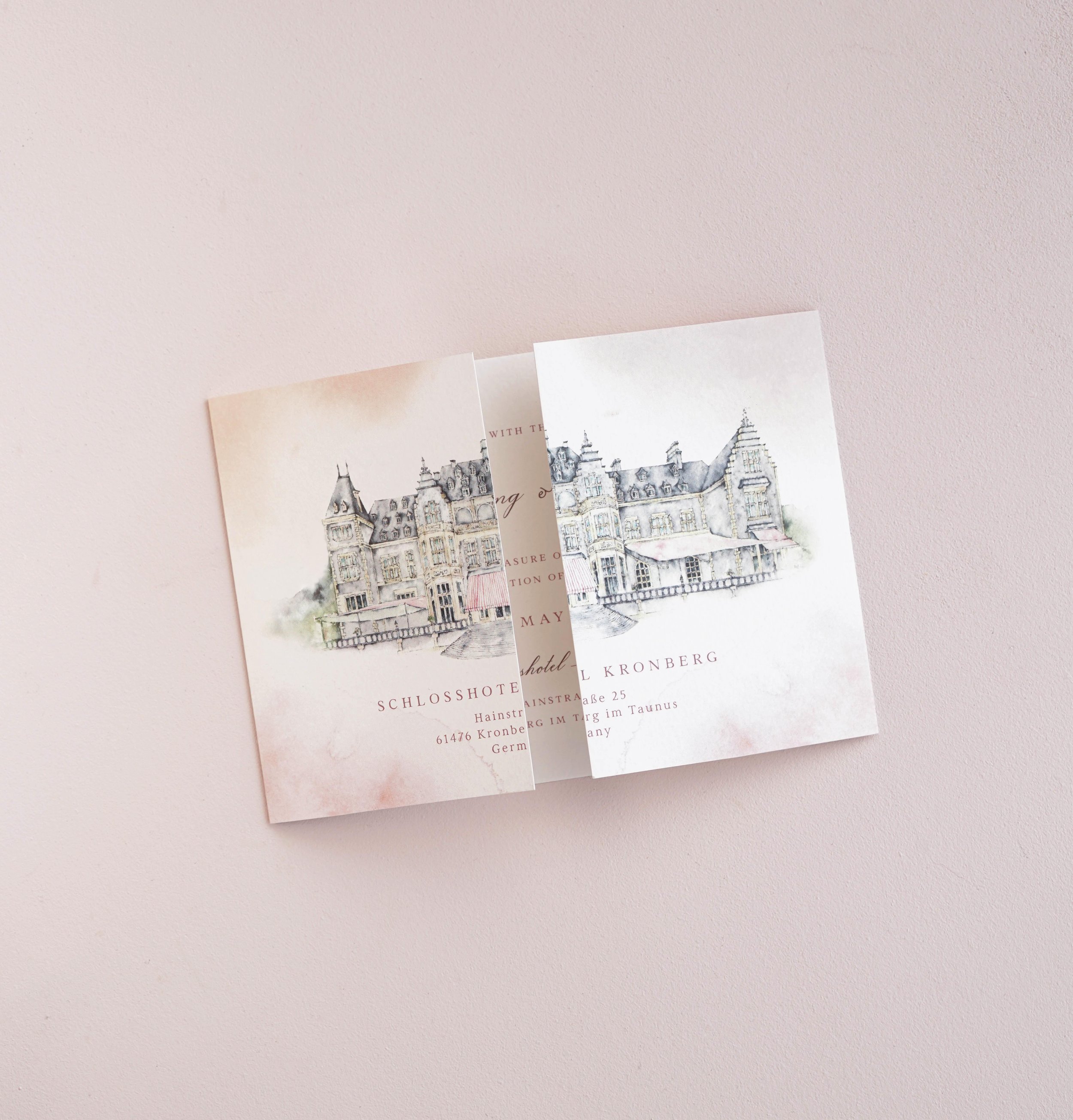 GATEFOLD WEDDING INVITATION special foldable invitations-foldable ...