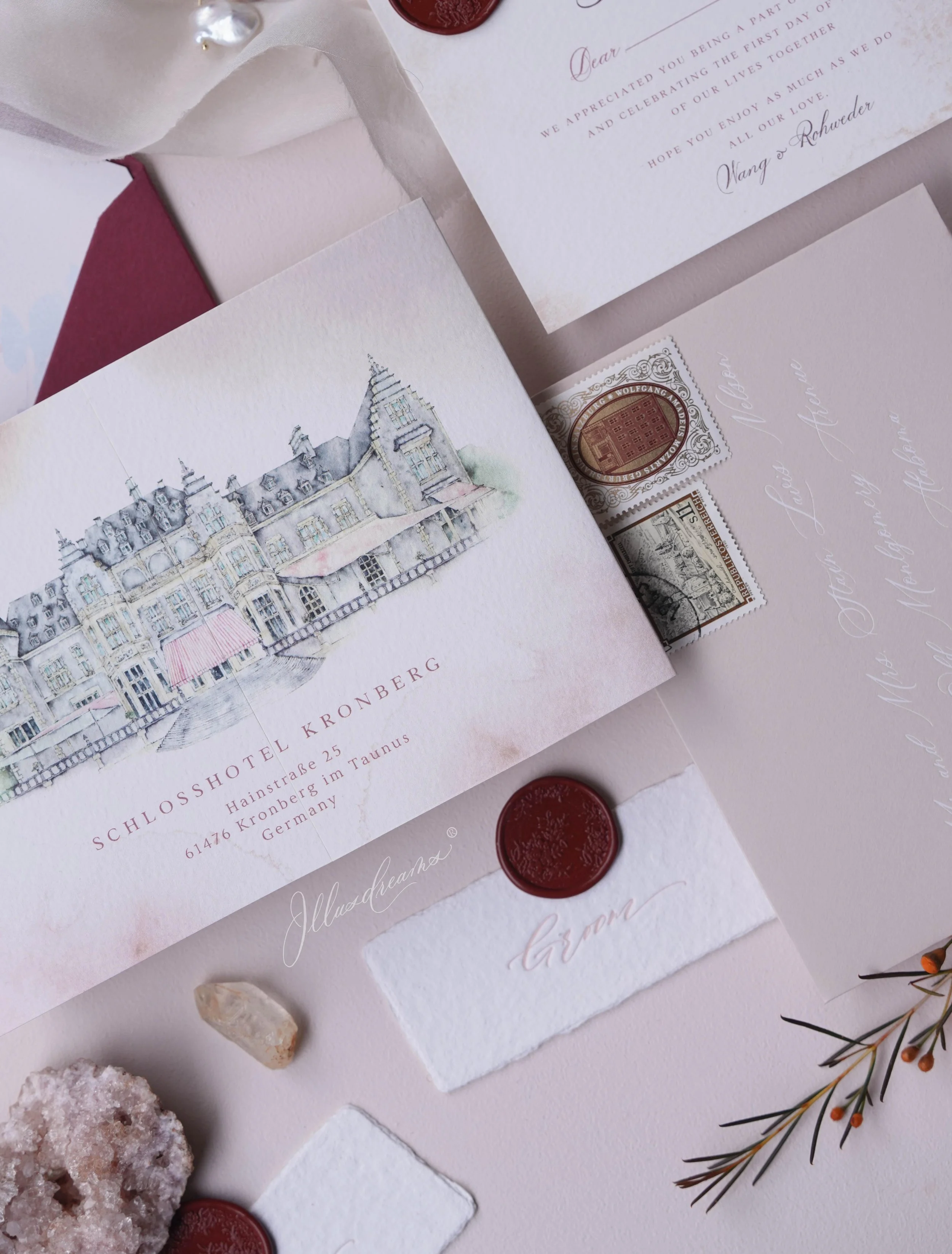 GATEFOLD WEDDING INVITATION special foldable invitations-foldable ...