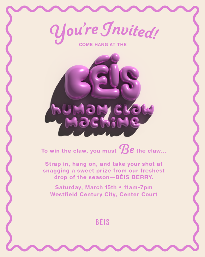 BEIS HUMAN CLAW POP-UP, LA — Average Socialite