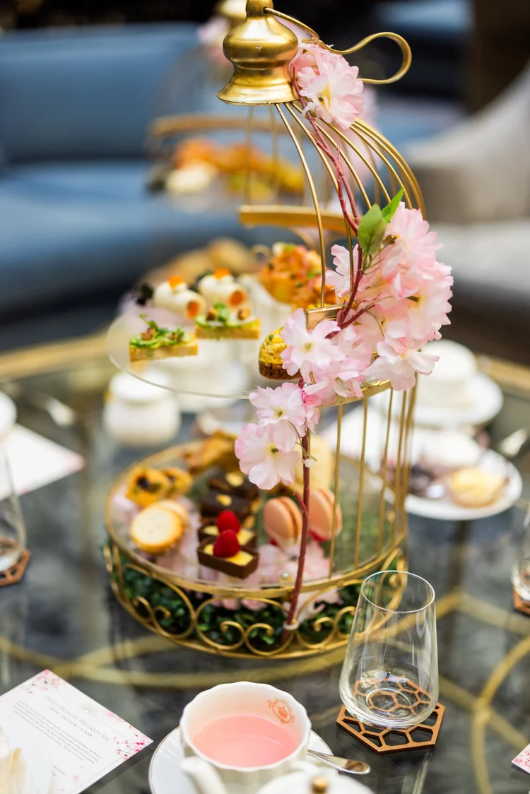 CHERRY BLOSSOM AFTERNOON TEA AT PEACOCK ALLEY AT WALDORF ASTORIA, DC ...