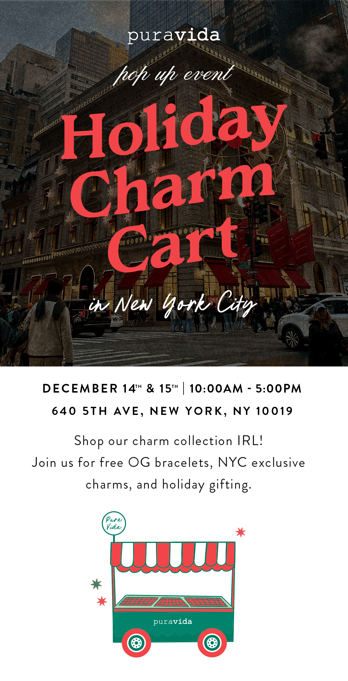 PURA VIDA HOLIDAY CHARM BAR POP-UP, NYC — Average Socialite