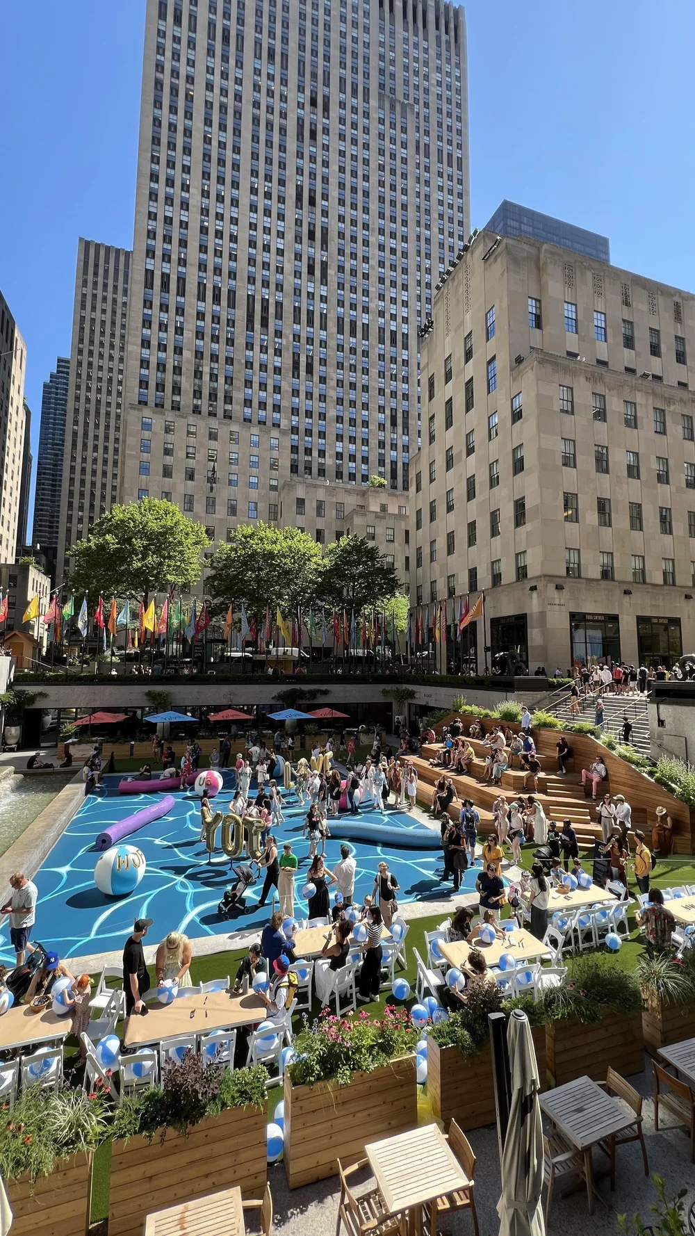 POOL PARTY ART INSTALLATION AT ROCKEFELLER CENTER, NYC — Average Socialite