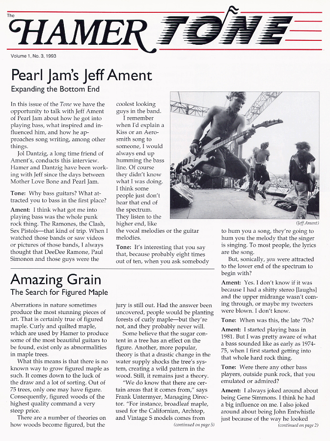 Hamer Tone - Jeff Ament — 12-String Bass Encyclopedia