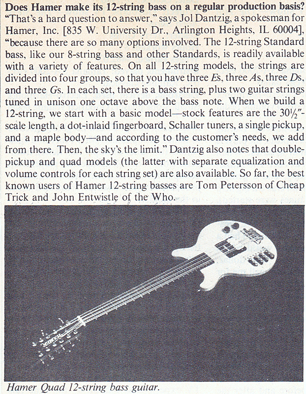 Quad Bass — 12-String Bass Encyclopedia