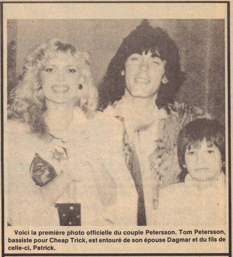 Tom Petersson Wife