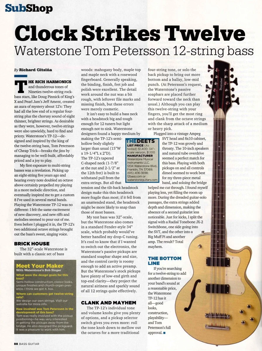 Waterstone Reviews — 12-String Bass Encyclopedia