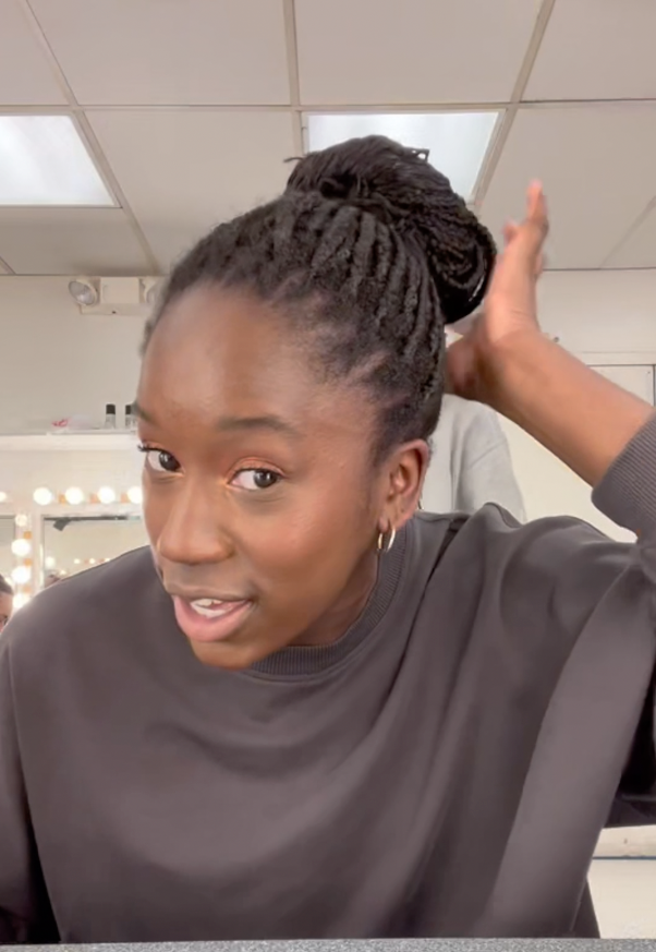 Box Braid Bun