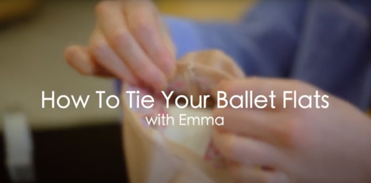 How To Tie Ballet Flats — Dancewear Center