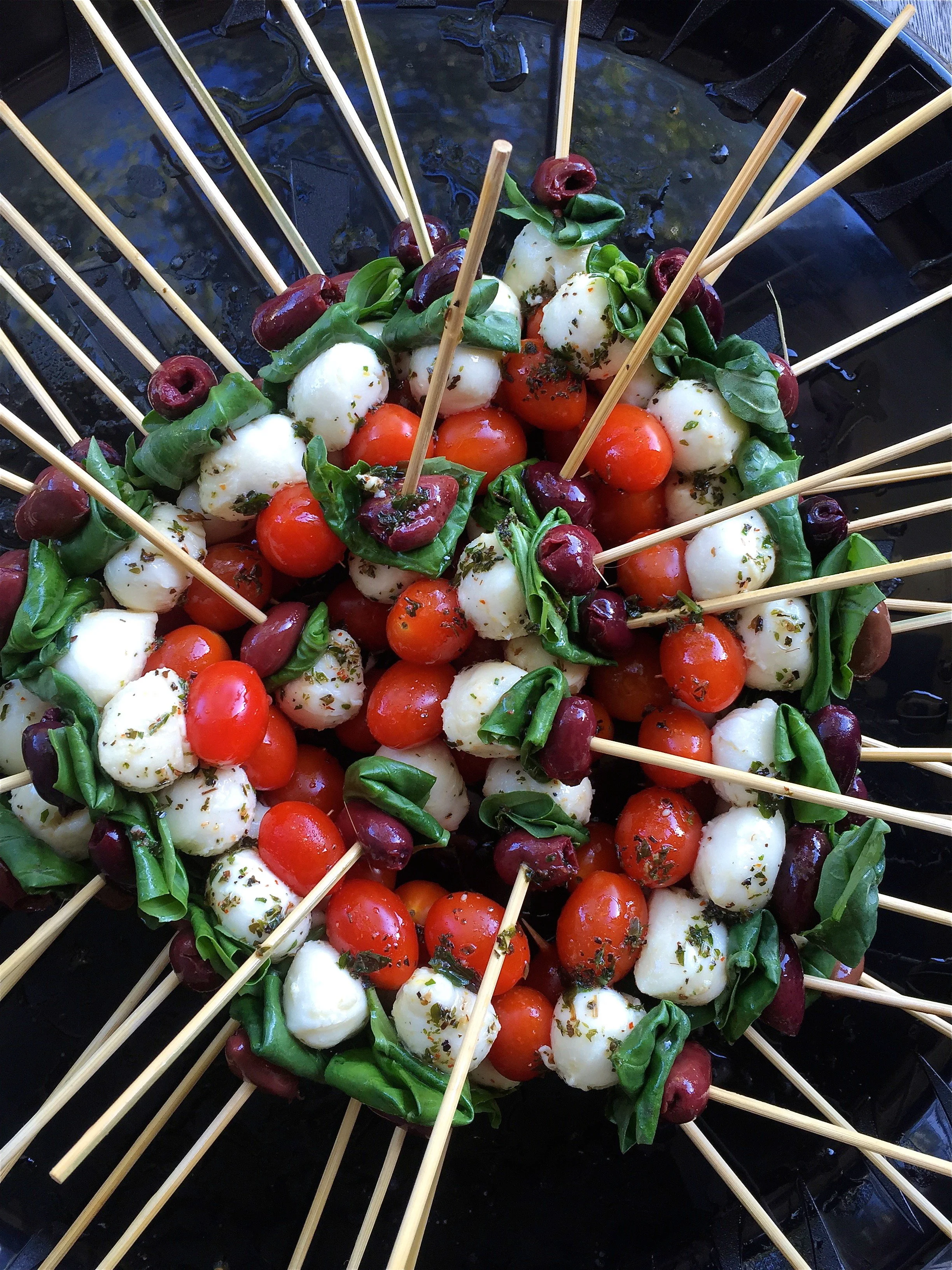 Caprese Kebabs — Carl Mindling