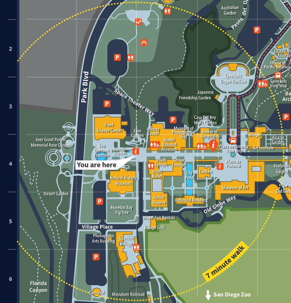 Balboa Park Map — wessoo