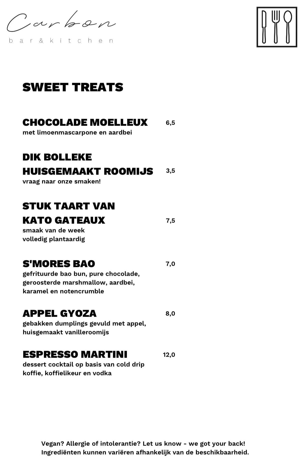 Carbon bar and kitchen