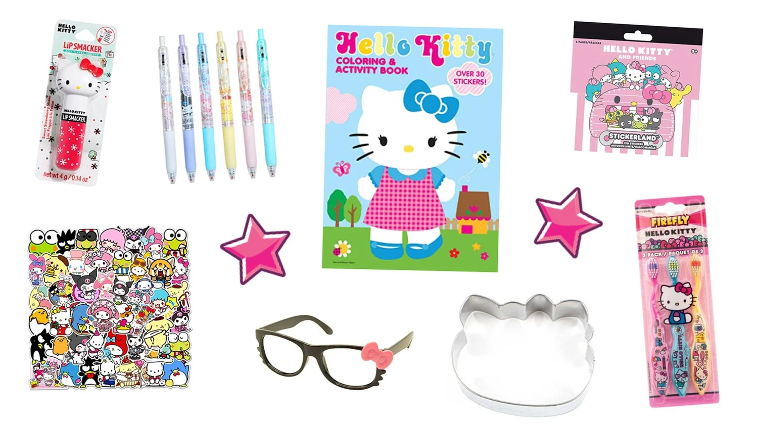 Hello Kitty Nerd Glasses Coloring Pages