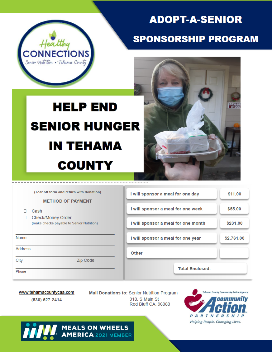 Adopt-a-Senior — Tehama County Community Action Agency