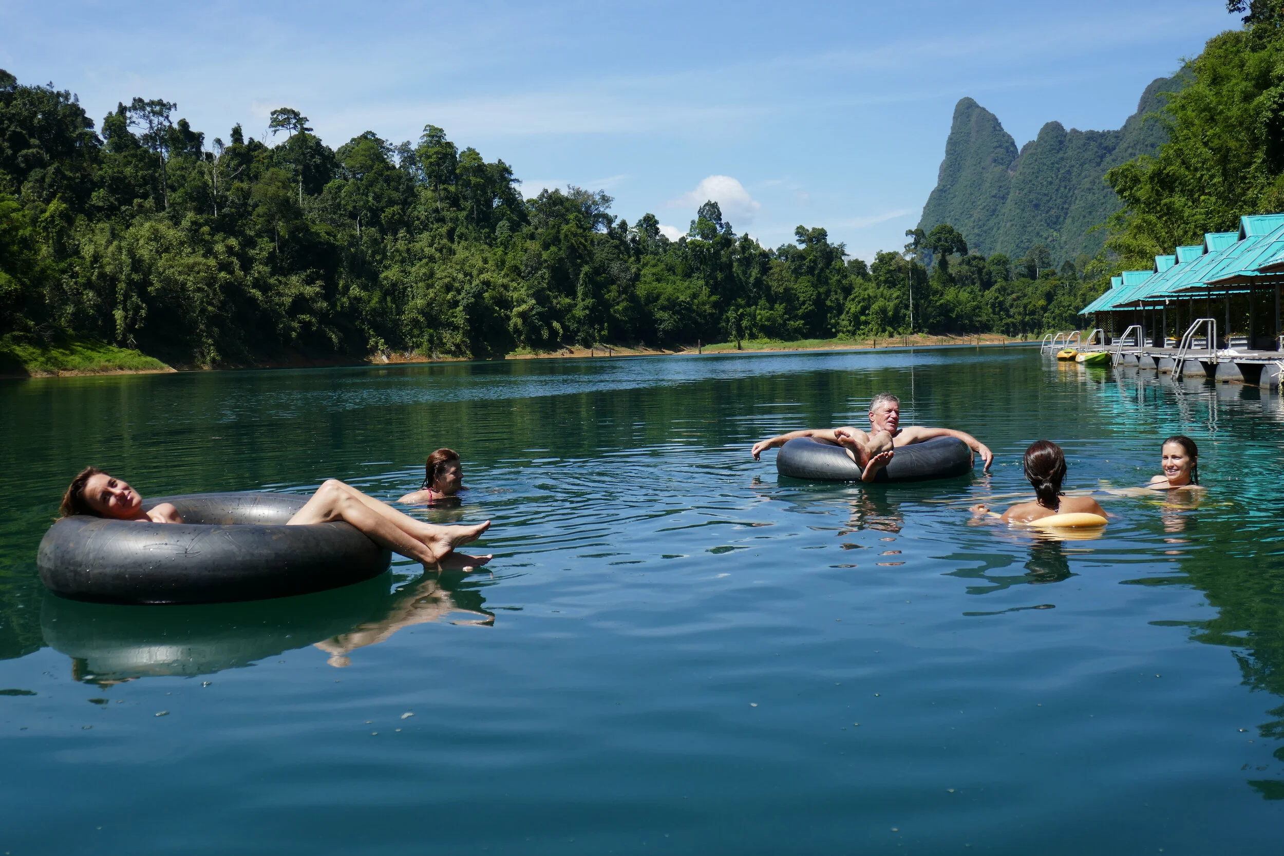 JungleYoga, Praiwan Rafthouse, Khao Sok National Park, Thailand — Simon ...