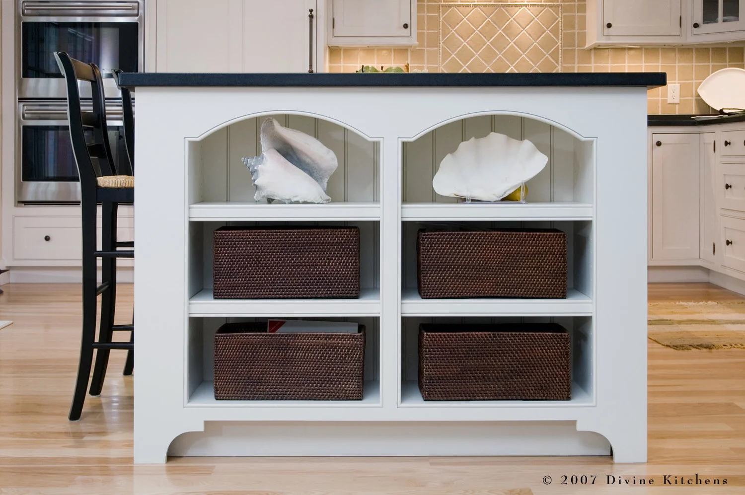 Cape Cod Transitional Kitchen Beadboard Ceiling — Divine Design Center