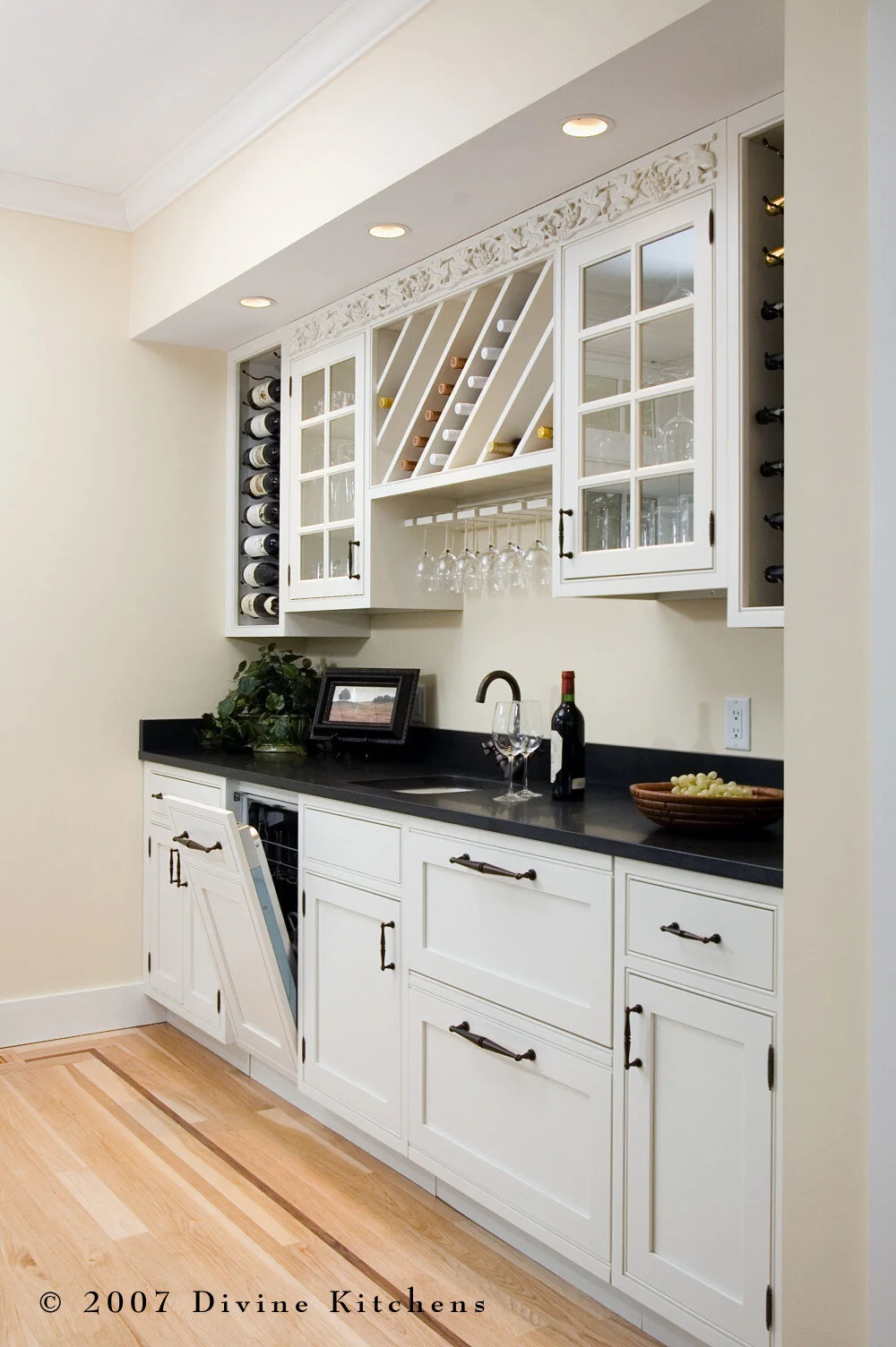 Cape Cod Transitional Kitchen Beadboard Ceiling — Divine Design Center
