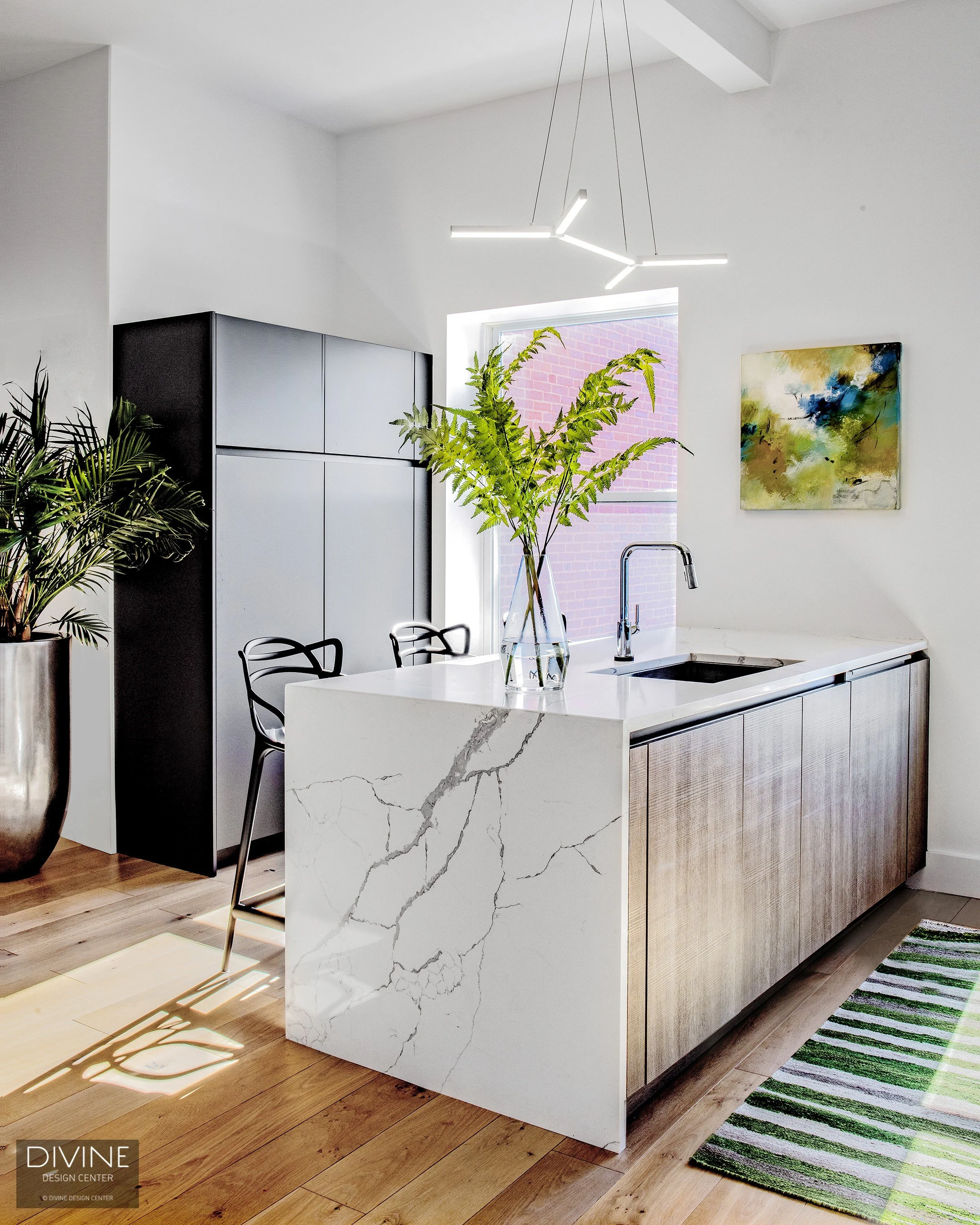 South Boston Compact Modern Kitchen — Divine Design Center