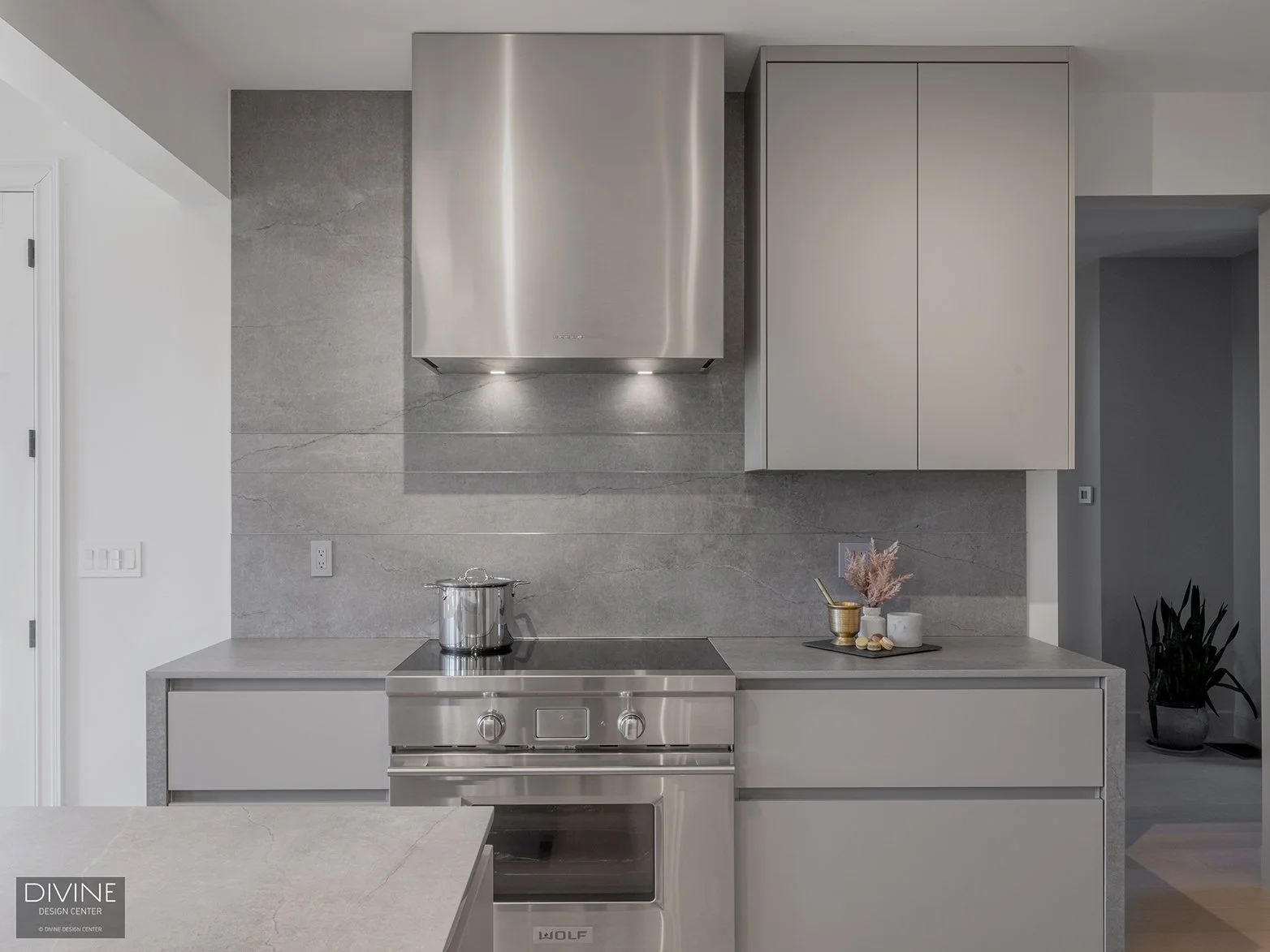 Boxford MA Sleek Modern Kitchen — Divine Design Center