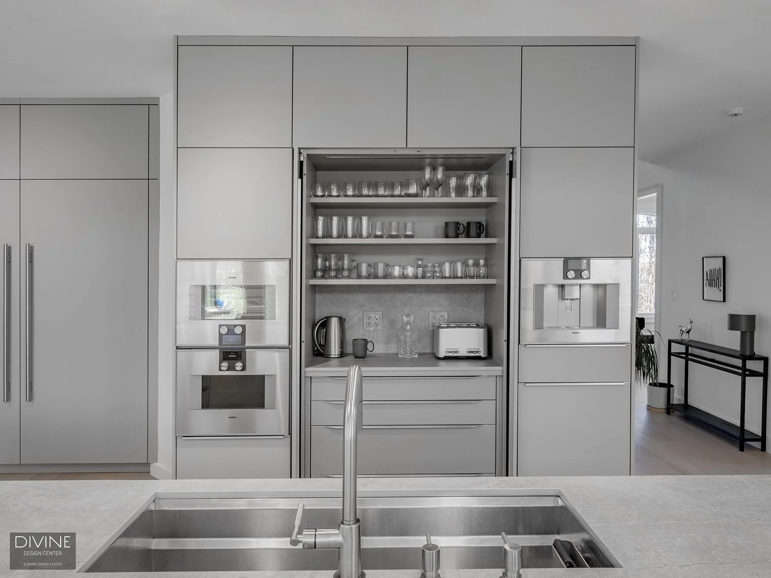 Boxford MA Sleek Modern Kitchen — Divine Design Center