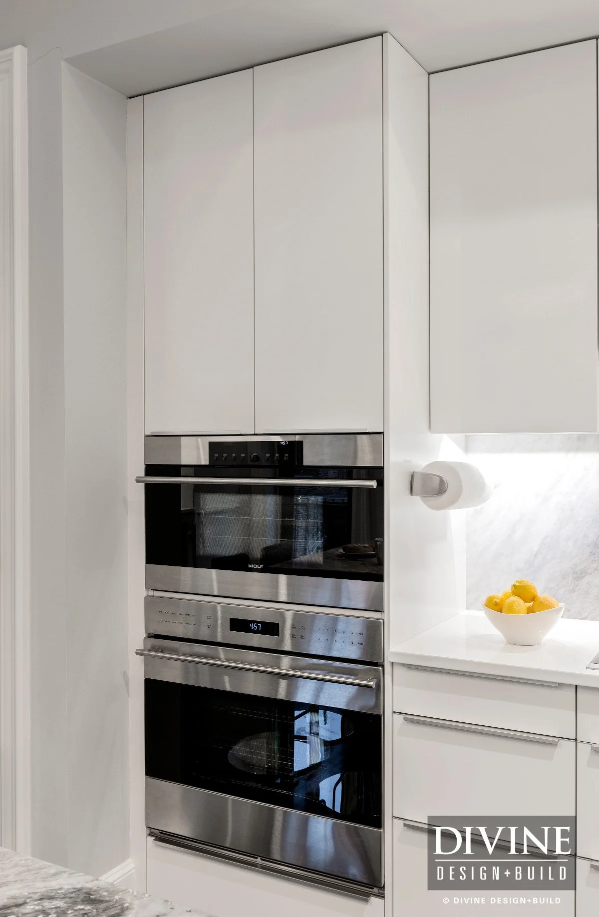 Boston MA White Modern Kitchen — Divine Design Center