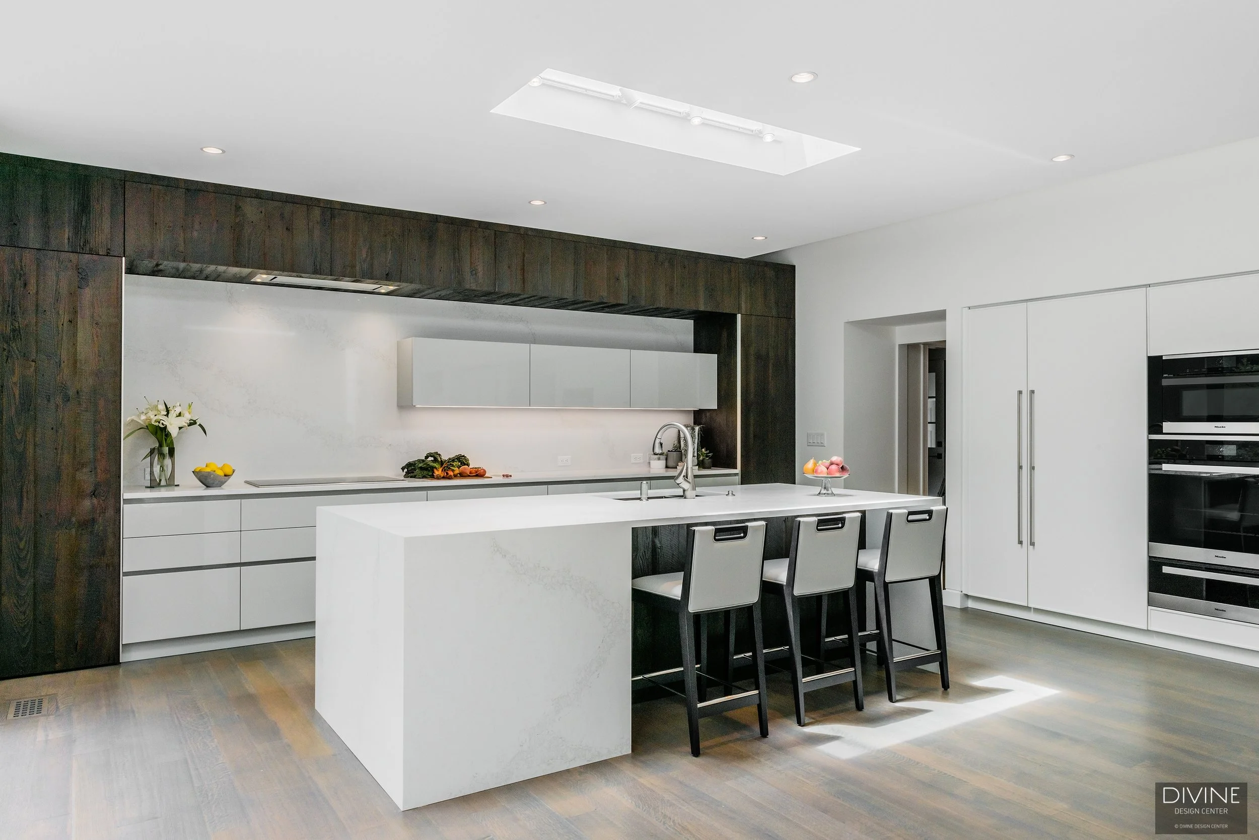 Wellesley MA Minimalist Modern Kitchen — Divine Design Center