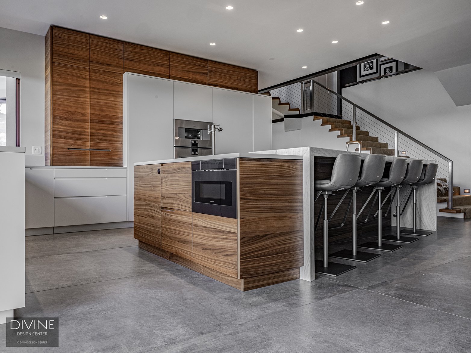 Jamestown RI Open-Concept Modern Kitchen — Divine Design Center