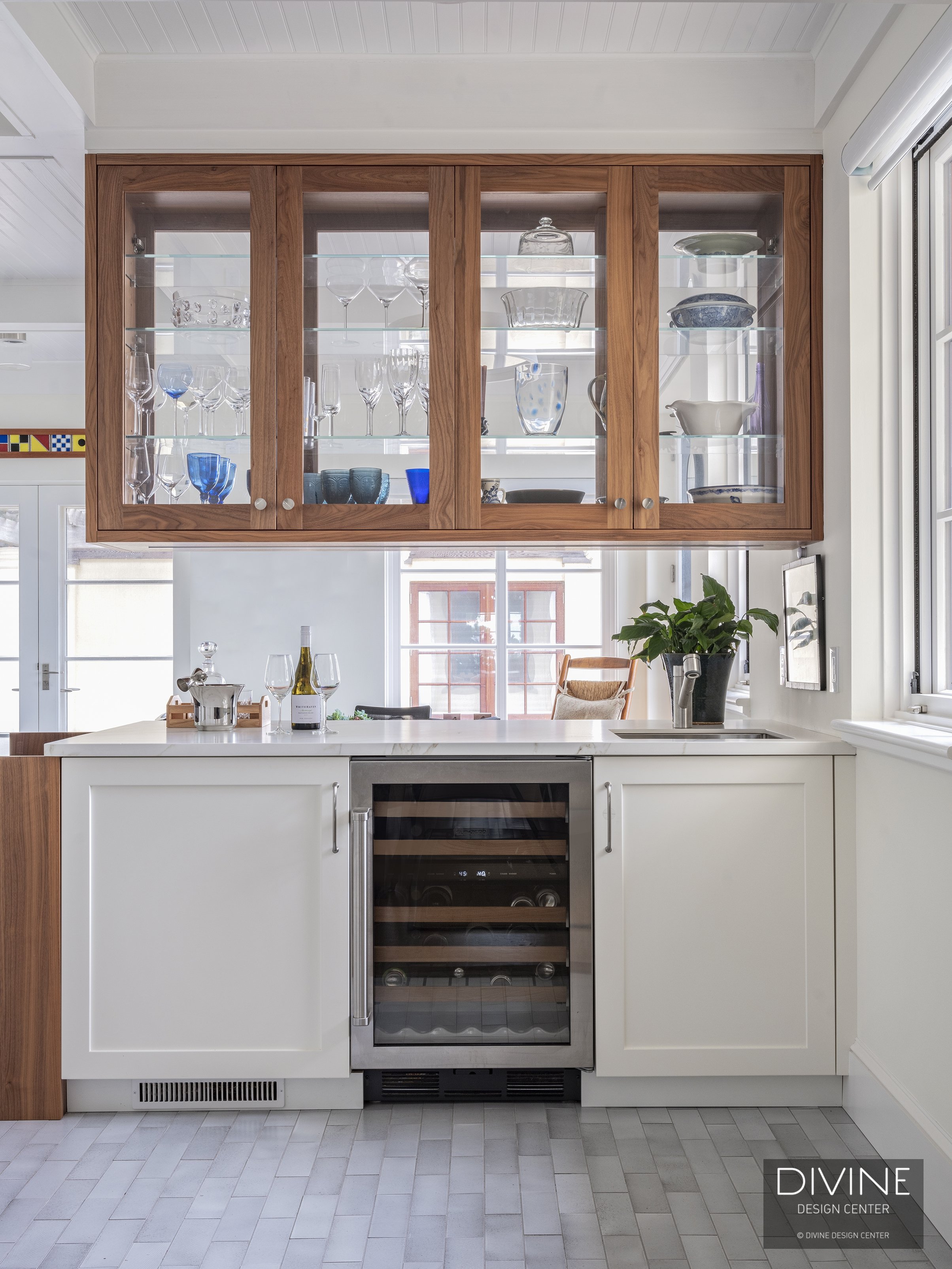 Boston Wood Transitional Kitchen — Divine Design Center