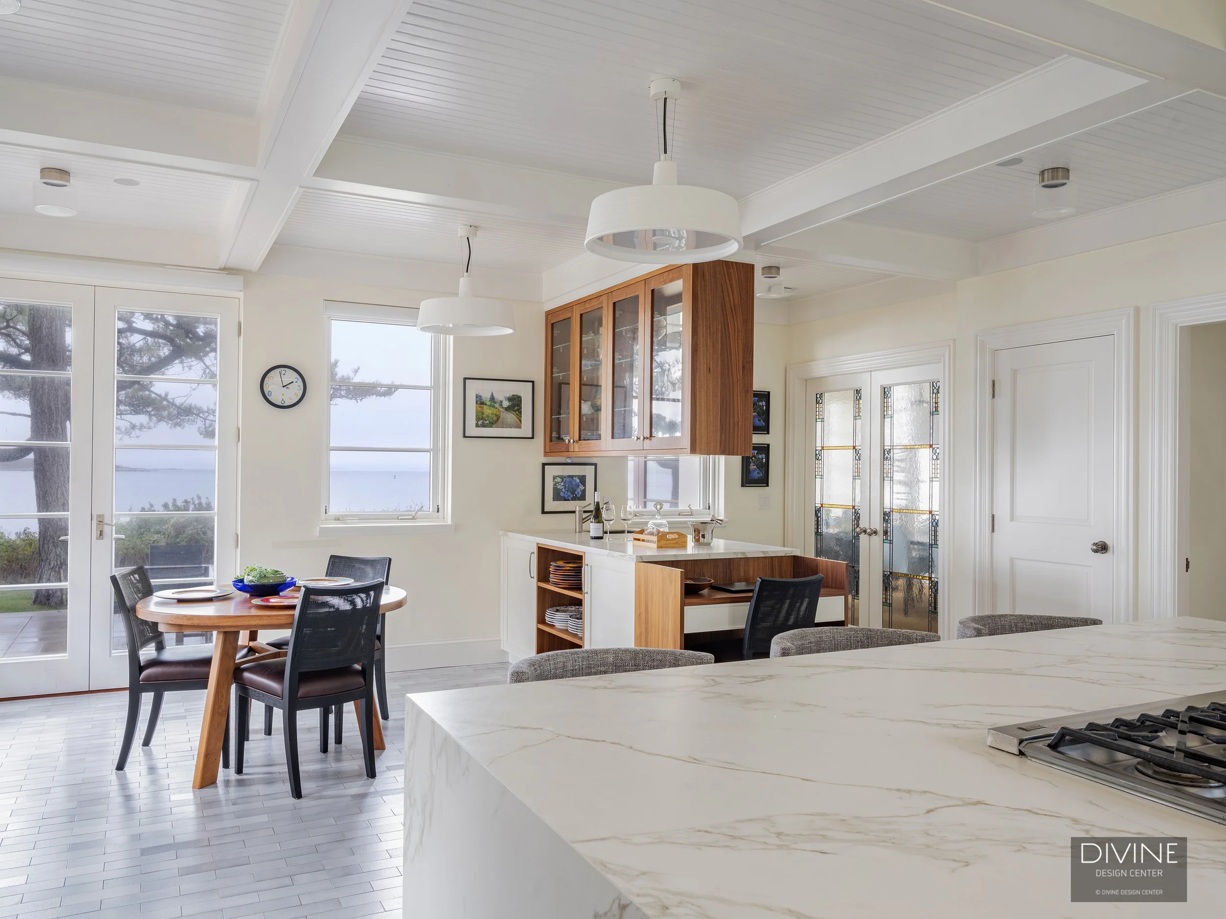 Boston Wood Transitional Kitchen — Divine Design Center