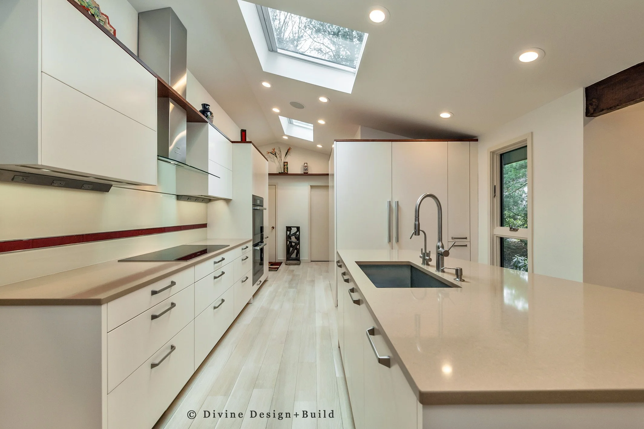 Boston White Transitional Kitchen — Divine Design Center