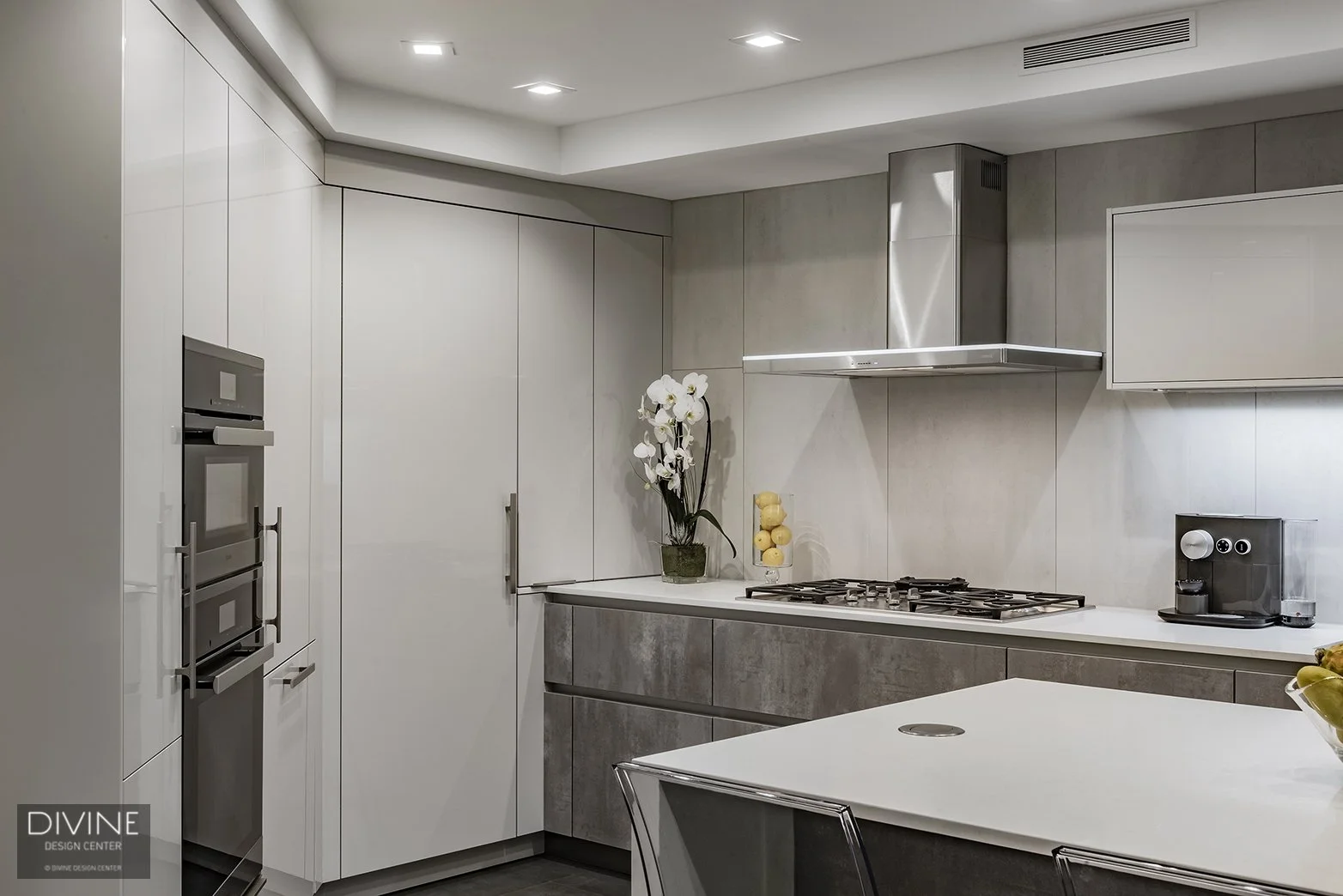 Newton Modern Concrete Kitchen — Divine Design Center