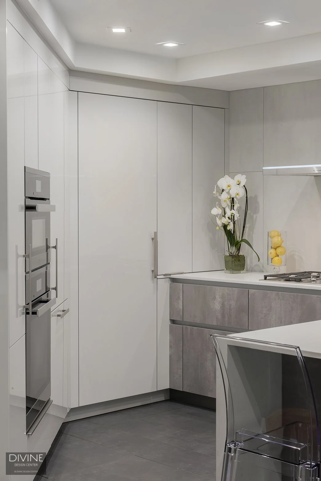 Newton Modern Concrete Kitchen — Divine Design Center