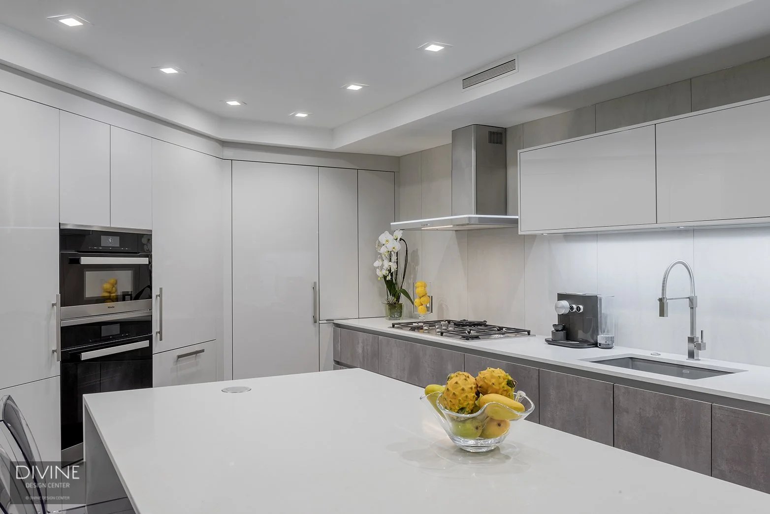 Newton Modern Concrete Kitchen — Divine Design Center