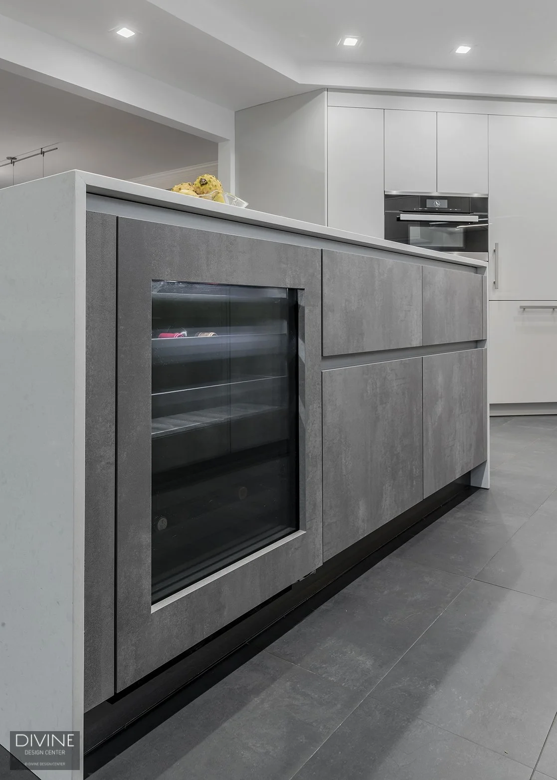 Newton Modern Concrete Kitchen — Divine Design Center