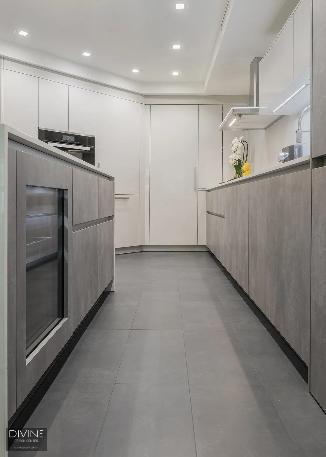 Newton Modern Concrete Kitchen — Divine Design Center