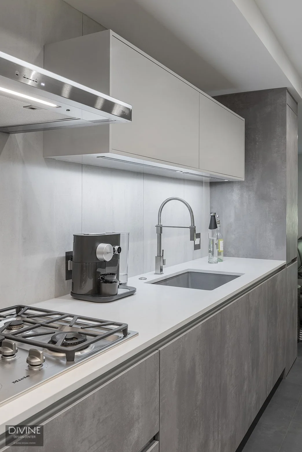 Newton Modern Concrete Kitchen — Divine Design Center