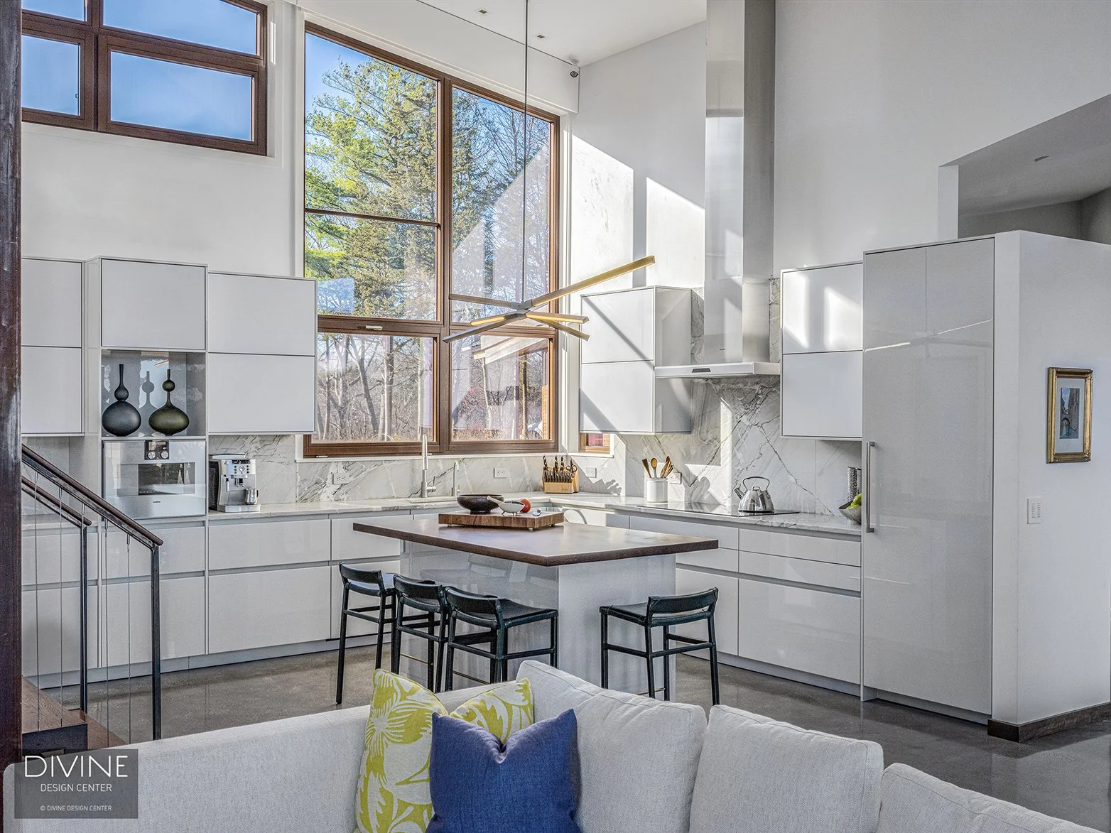 Boston Essex Waterfront Ultra Modern Kitchen — Divine Design Center