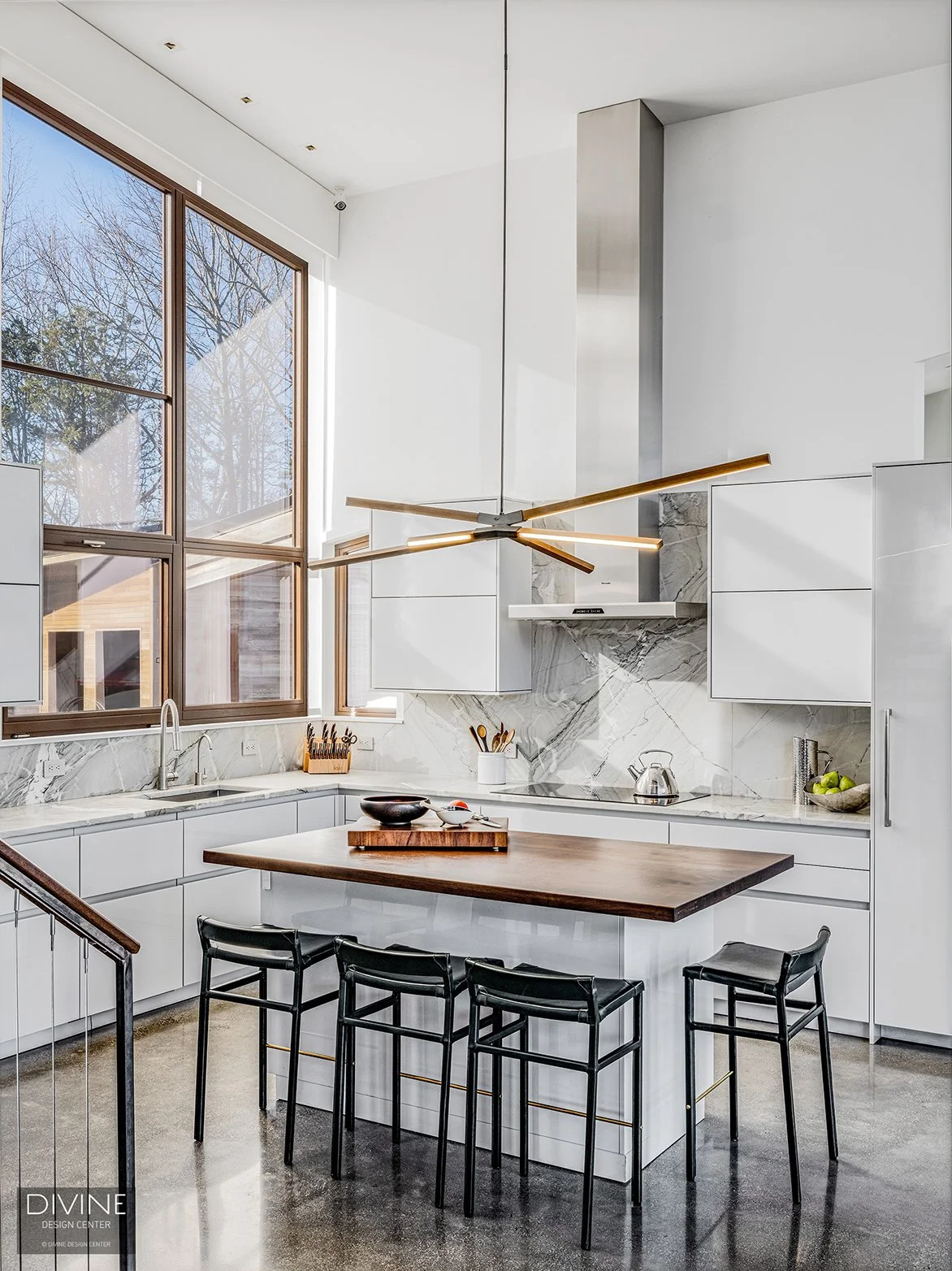 Boston Essex Waterfront Ultra Modern Kitchen — Divine Design Center